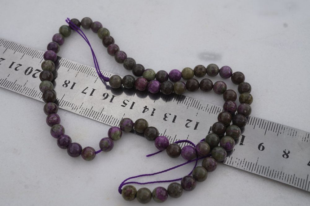 Stichtit ( Atlantisit ) 6mm Kugel Strang TOPSTONE (Neu und ...