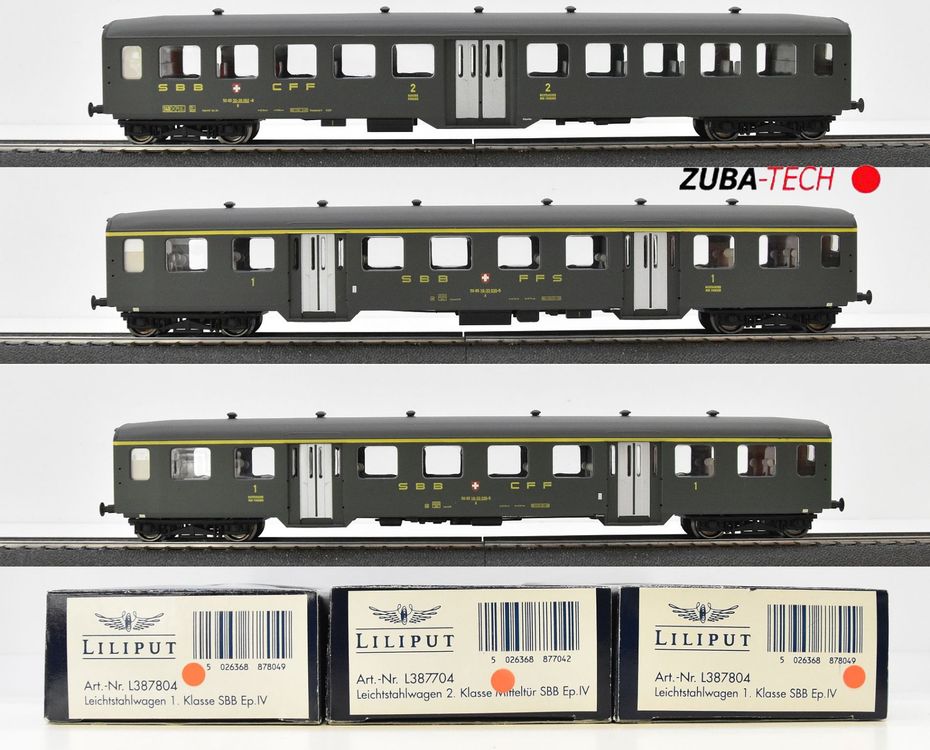 Liliput 3x Personenwagen der SBB H0 GS mit OVP (Gebraucht) in St. Gallen für CHF 46 – mit ...