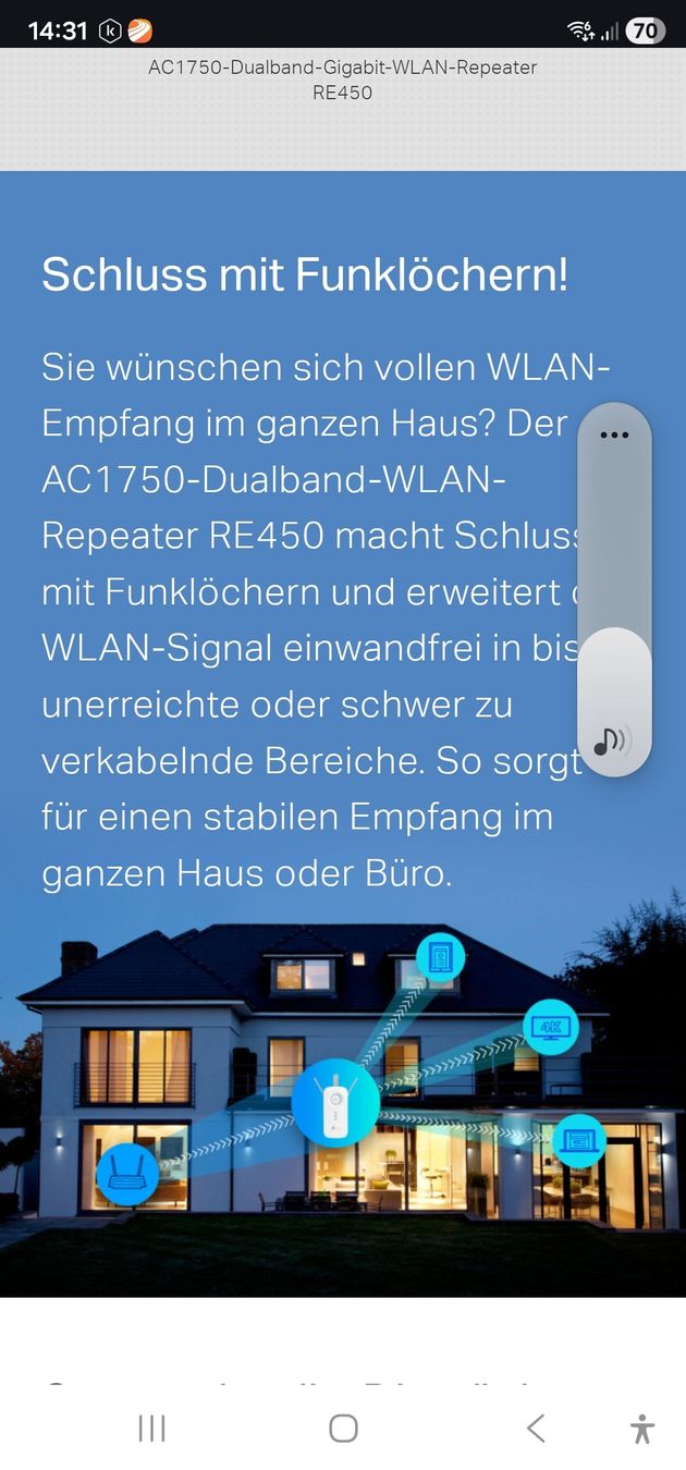 TP-Link WLAN Repeater AC1750 Dualband, neuwertig, OVP (Neu und ...