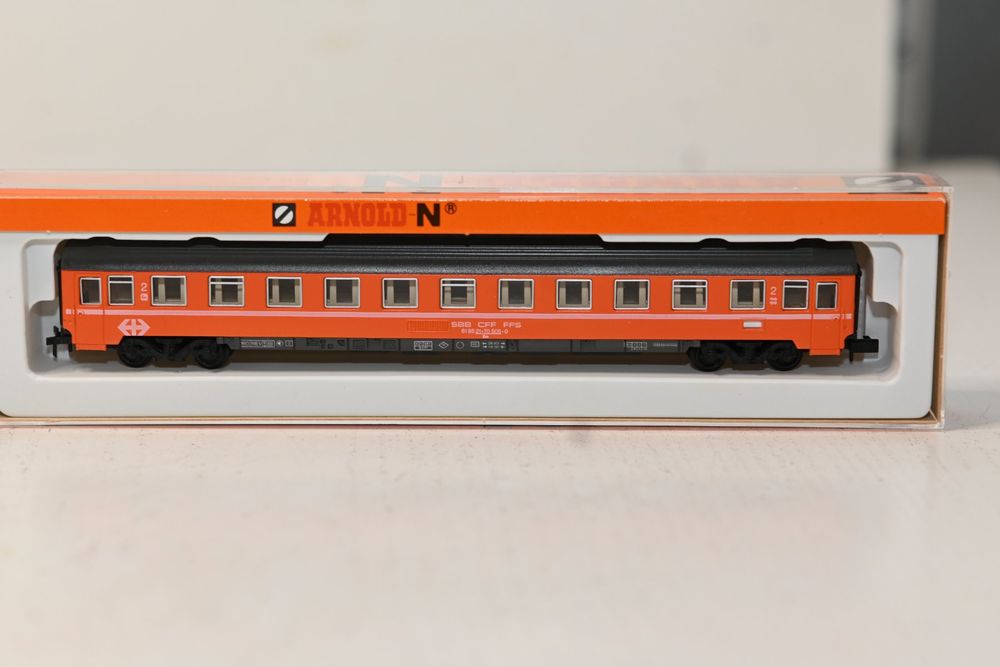 SBB 2 Kl Personenwagen Orange Arnold Spur N mit OVP (Gebraucht) in ...
