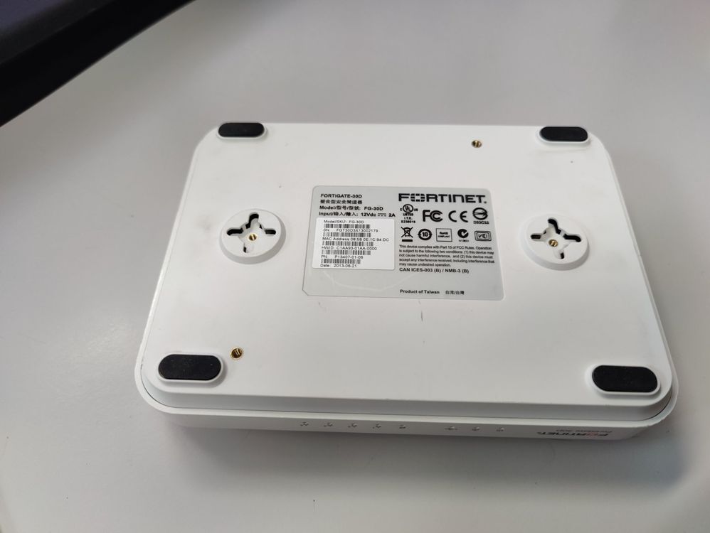 Firewall Fortinet FortiGate 30D (Gebraucht) in Odogno für CHF 45 – mit ...