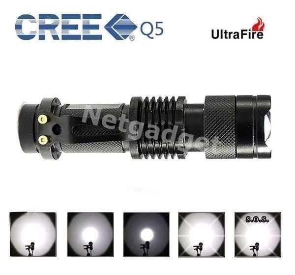 Flashlight 3 Modes 500lm 3W XR-E Q5 Cree (Neu und originalverpackt) in ...