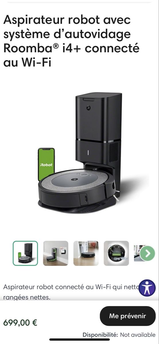 Aspirateur robot iRobot Roomba i4 (D'occasion) à Bogis Bossey pour CHF ...