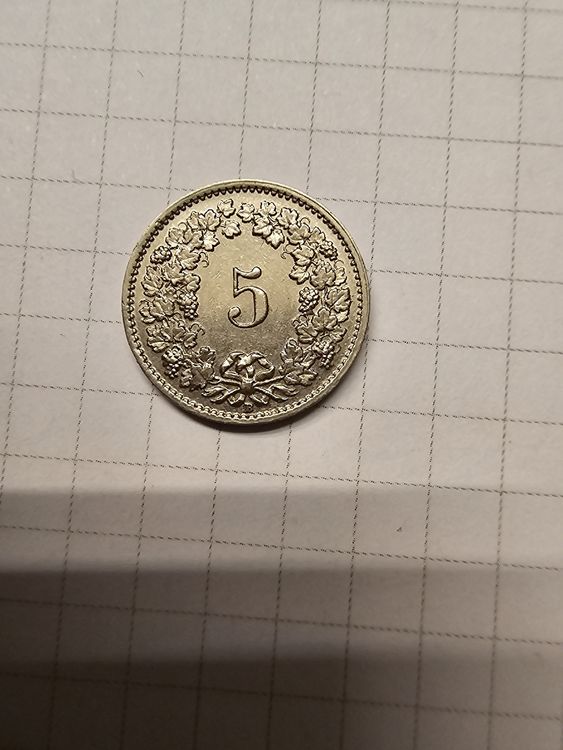 Schweizer 5 Rappen Münze 1938 (Gebraucht) in Cham für CHF 1 – mit Lieferung auf Ricardo kaufen