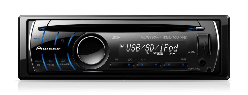 Autoradio 1DIN Pioneer DEH-4200SD - CD, USB, AUX, AM/FM/RDS | Kaufen auf Ricardo