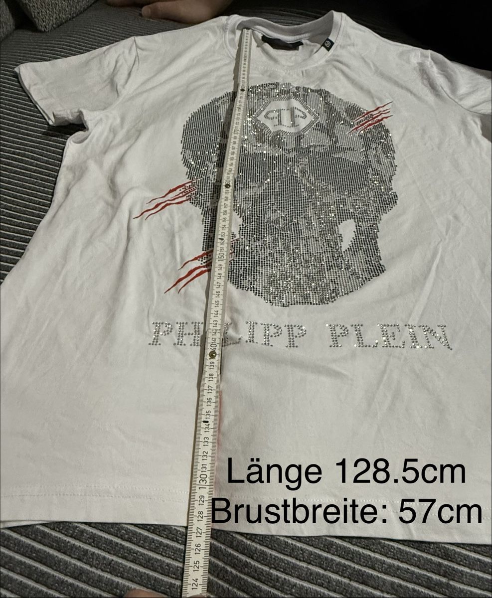 Philipp Plein T-Shirt XXL, Totenkopf Design, Top Zustand! (Neu (gemäss ...
