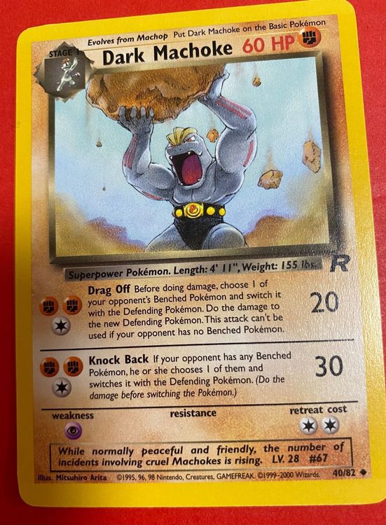 Dark Machoke __ Pokémon karte (Gebraucht) in Arbon für CHF 10 – mit ...