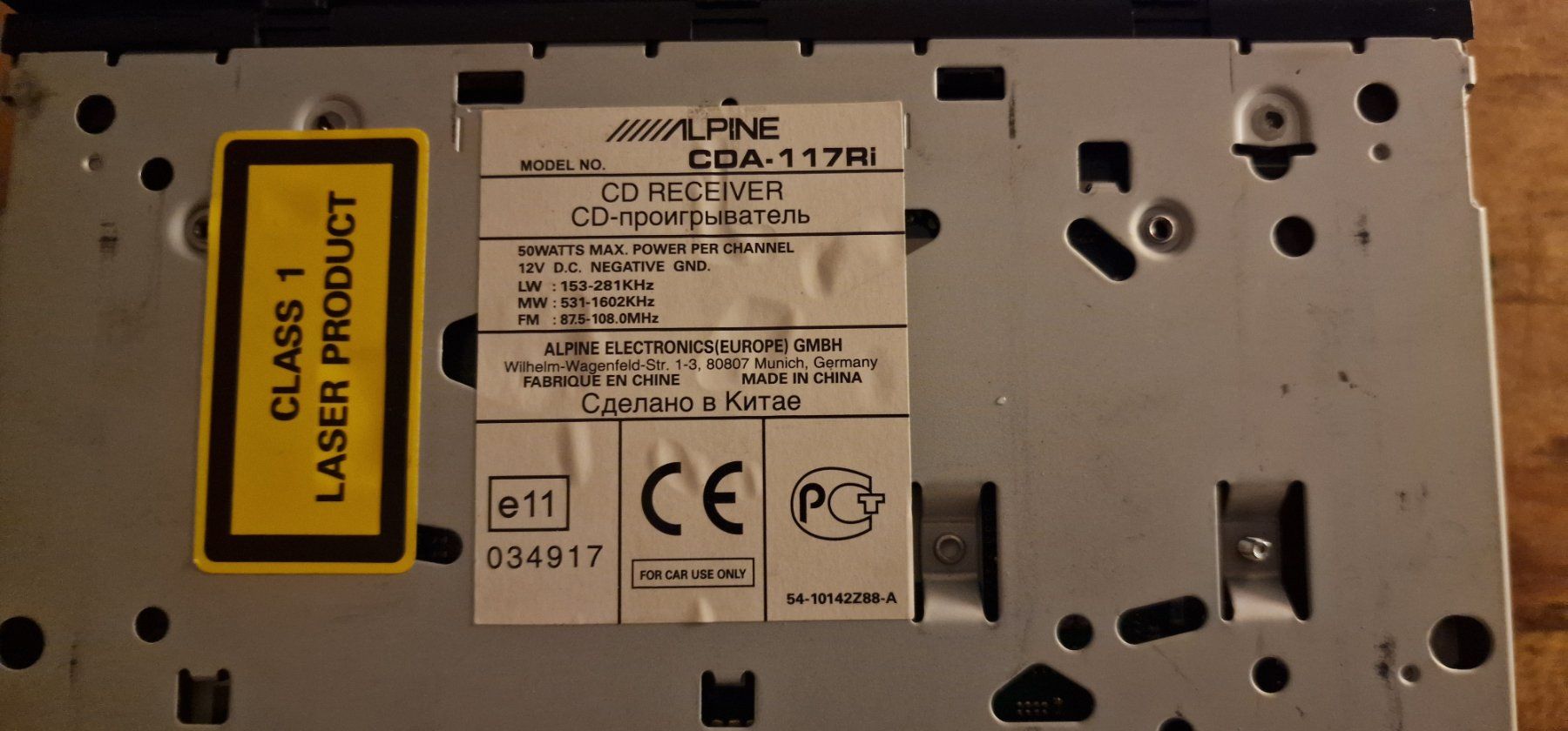 Autoradio Alpine CDA-117Ri (Gebraucht) in Onex für CHF 20 – mit ...
