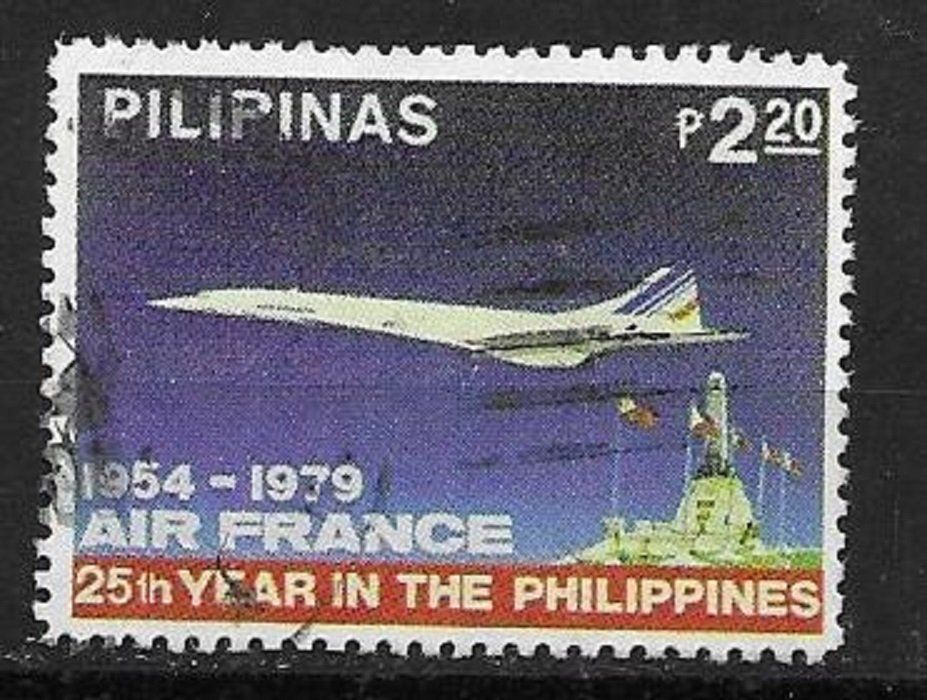 Philippinen 1979: 25 Jahre Flug Paris-Manila (Concorde) (Usato) a ...