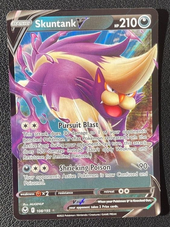 Skuntank V 108/195 Pokémon Silver Tempest Ultra Rare ab 1 (Neu (gemäss ...