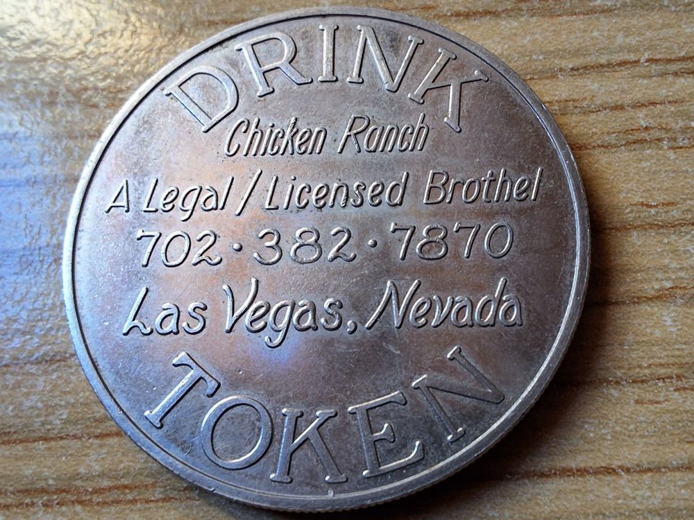 USA Drink Token Chicken Ranch Las Vegas, Nevada, Dm. 40 mm (Gebraucht ...