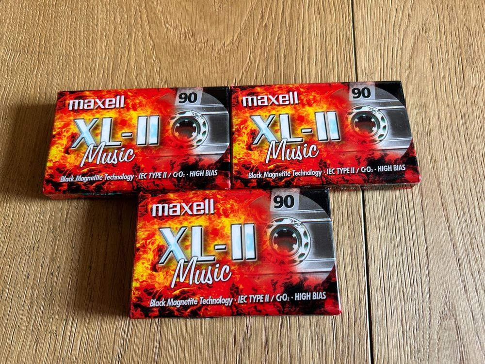 Kassetten Maxell XL II 90 NEU, 2 MCs K7 selten (Neu und originalverpackt) in Steinach für CHF 19 ...