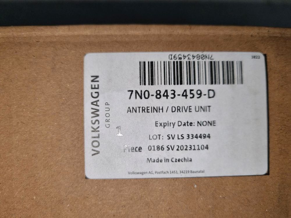 VW Antriebseinheit Tür links 7N0-843-459-D (49 Zeichen) (Neu und ...