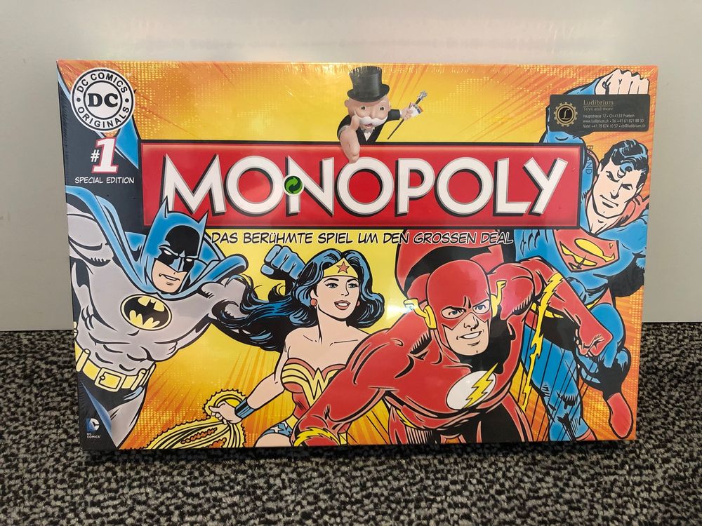 Monopoly DC Comics (Neu und originalverpackt) in Dürrenäsch für CHF 50 – mit Lieferung auf ...