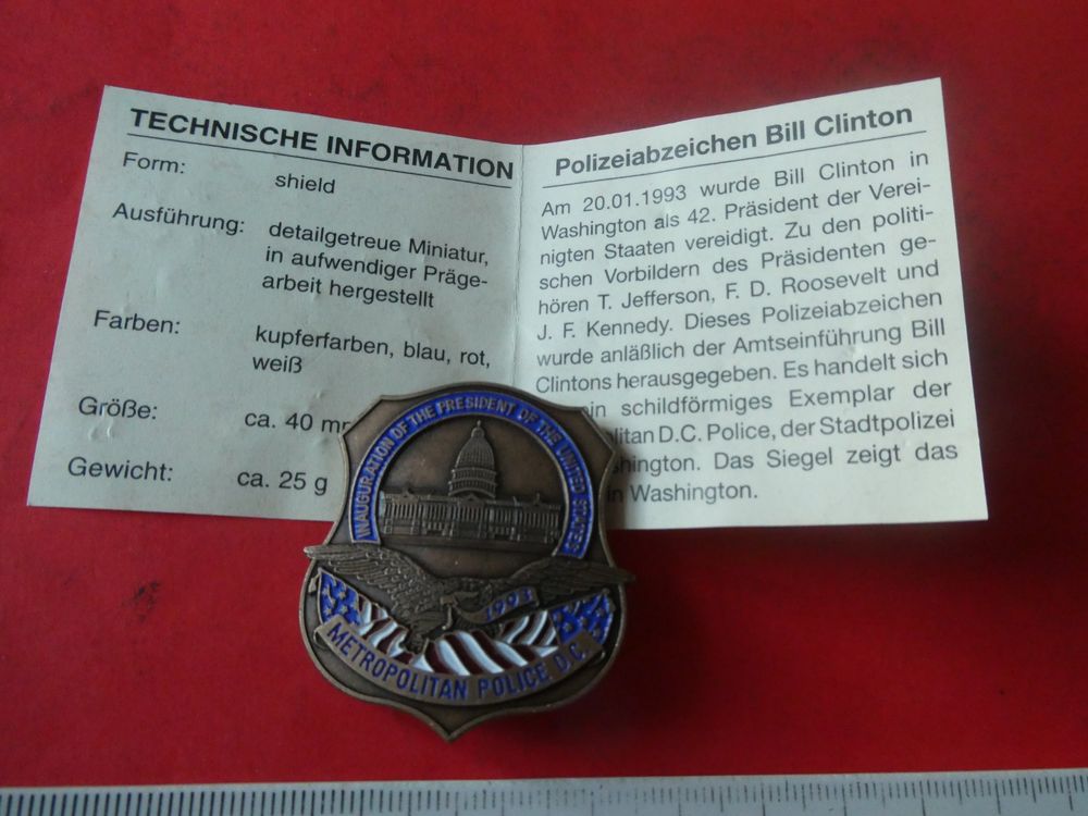 USA, Metropolitan Police D.C. Polizeiabzeichen Replika (Neu (gemäss Beschreibung)) in für CHF 1 ...
