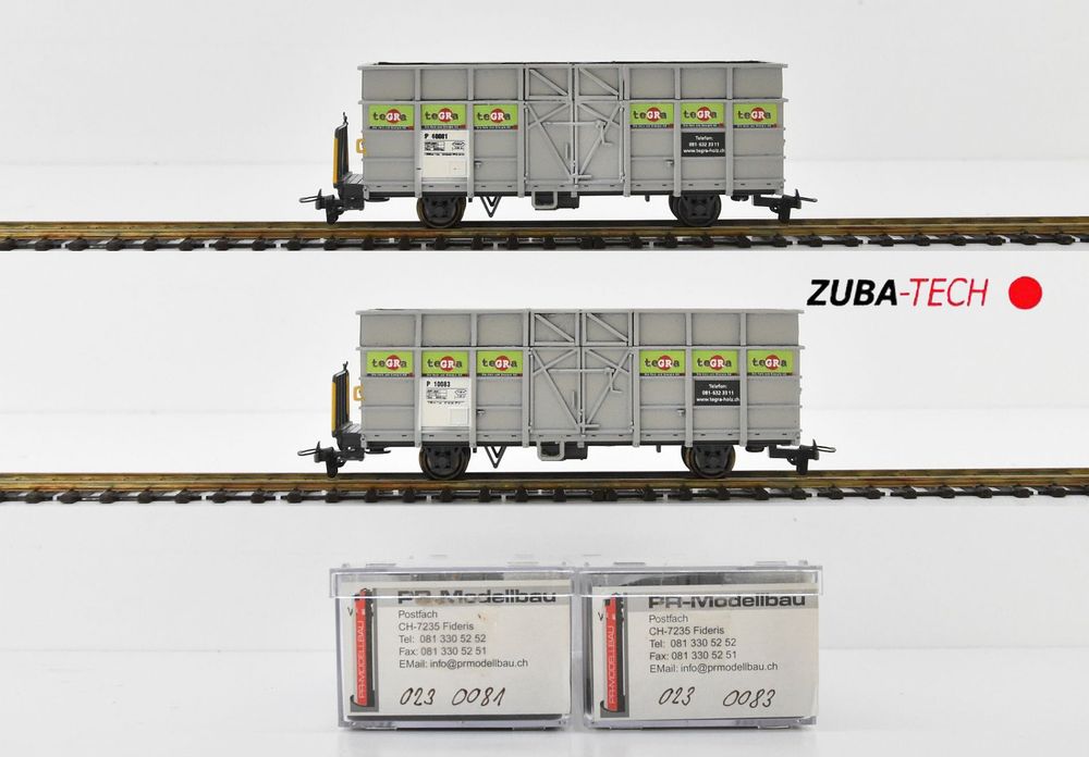 Bemo 2x Offene Güterwagen Tegra RhB H0m GS ohne OVP (Gebraucht) in St. Gallen für CHF 210 – mit ...