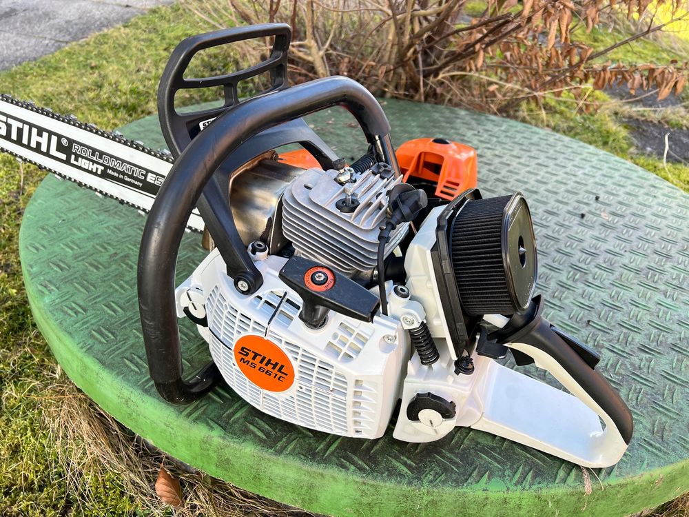 Neuwertige Profi Starke Motorsäge STIHL MS 661 C,Schwert 63c | Kaufen ...