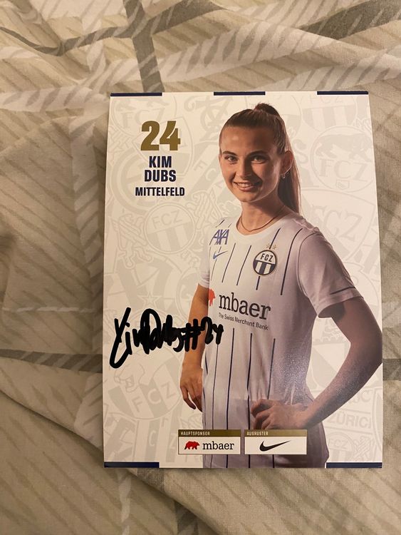 Autogrammkarte Kim Dubs handsigniert | Kaufen auf Ricardo
