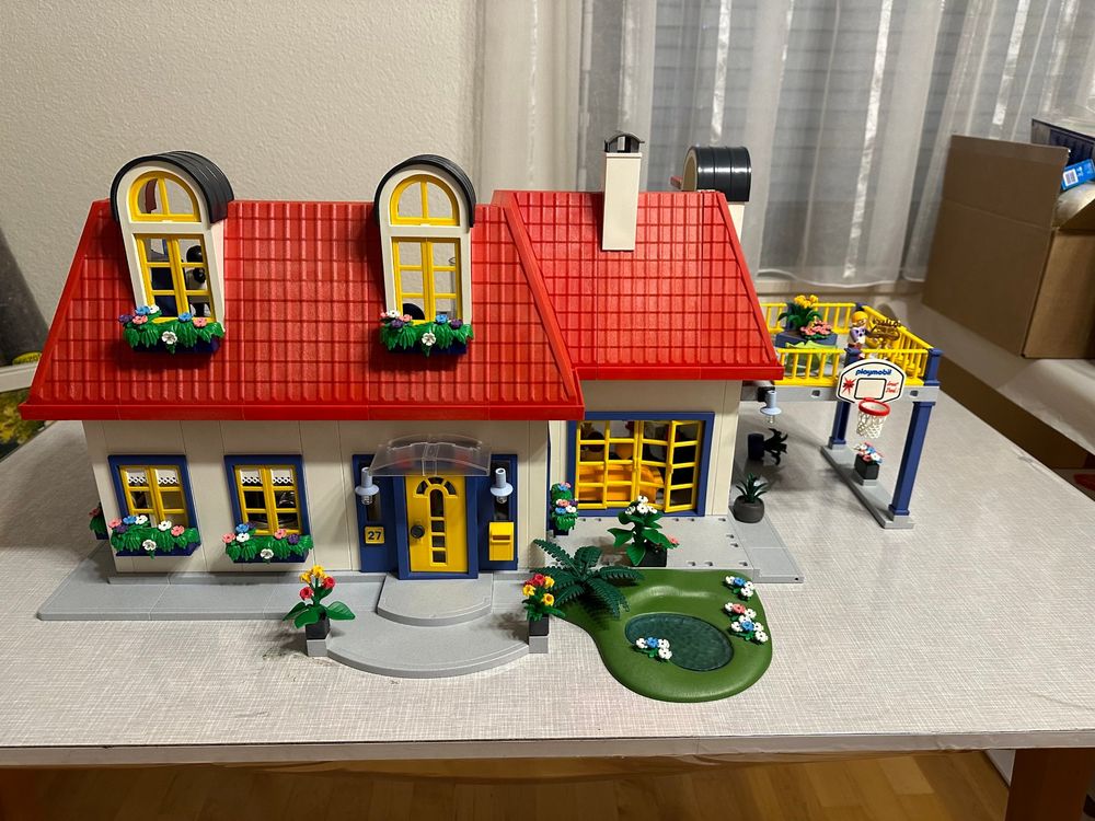 Playmobil Einfamilienhaus (3965A) mit kompletter Einrichtung (Gebraucht ...