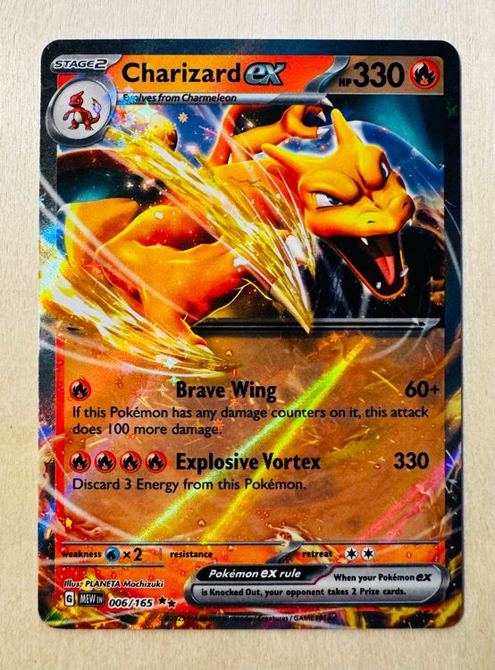 Carte Pokémon Charizard ex MEW 006/165 NM (Neu (gemäss Beschreibung ...