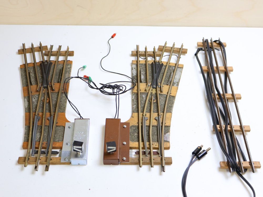 Keiser/Buco 2 x Elektro Weiche + Anschlussgleis Spur 0 (Gebraucht) in ...
