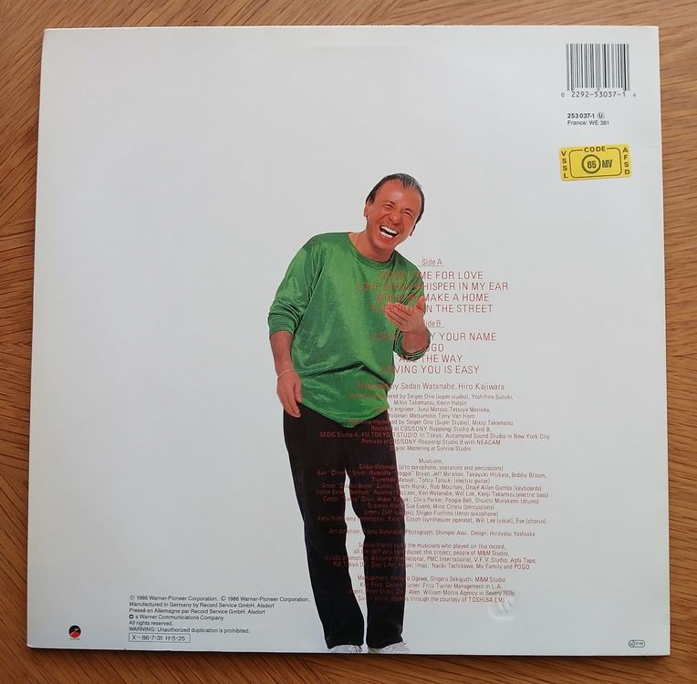 Sadao Watanabe – Good Time For Love (LP) Sehr guter Zustand! (Gebraucht ...