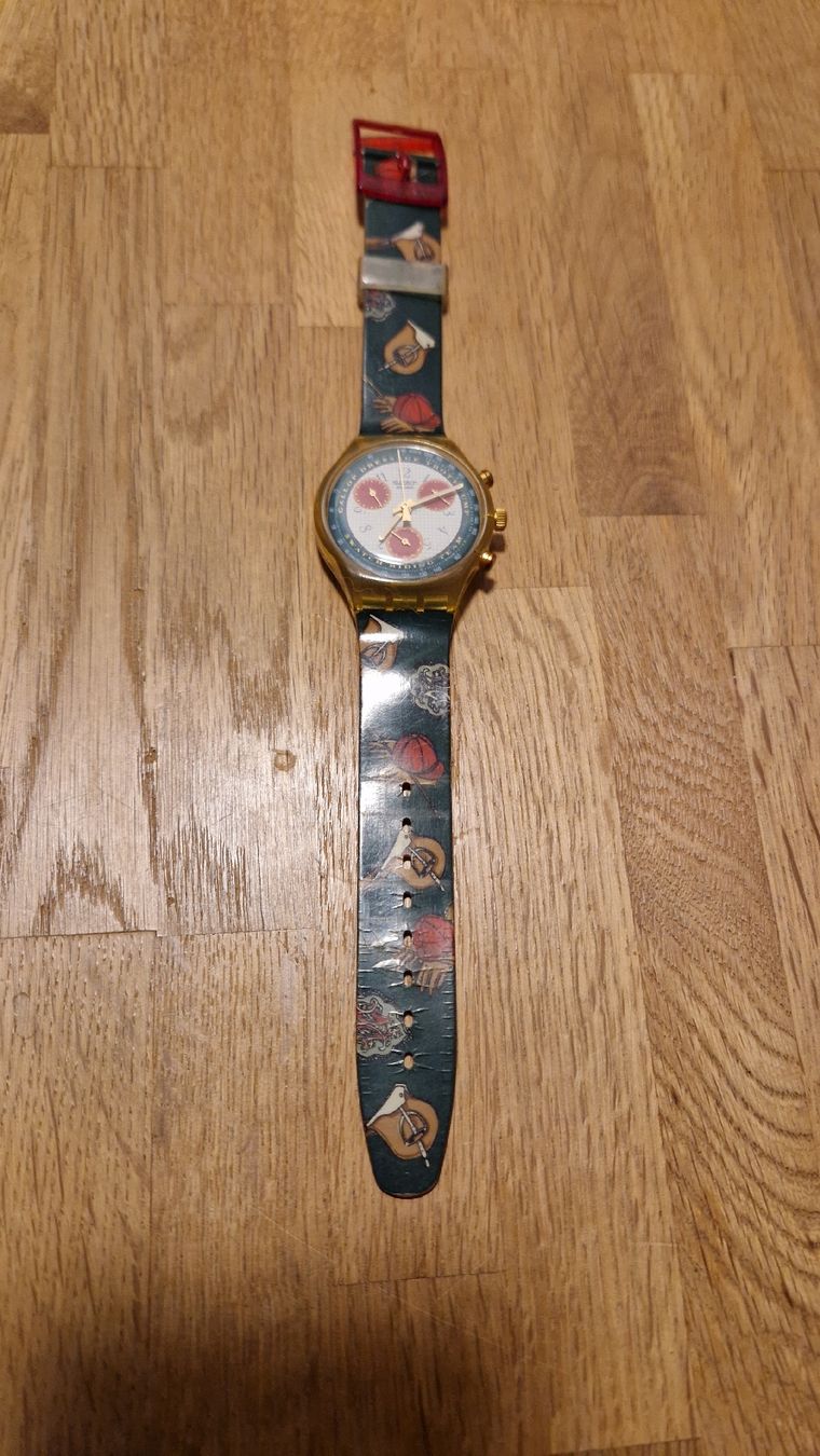 Swatch Riding Team Uhr, Chronograph, Top Zustand! (Defekt) in Birr für ...