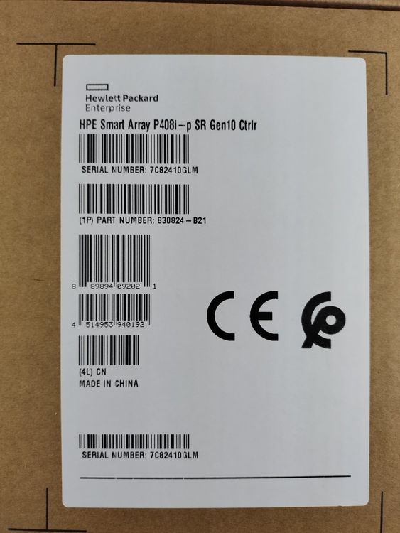 HPE Smart Array P408i - p SR GEN10 (830824-B21) in OVP | Kaufen auf Ricardo