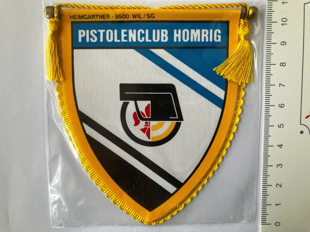Vintage Fanion/Wimpel PISTOLENCLUB HOMRIG (Neu und originalverpackt) in ...