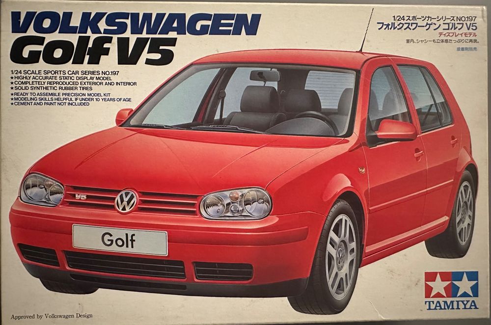 VW Golf V5 (MK4) - 1:24 Modelbausatz von Tamiya (Neu und ...