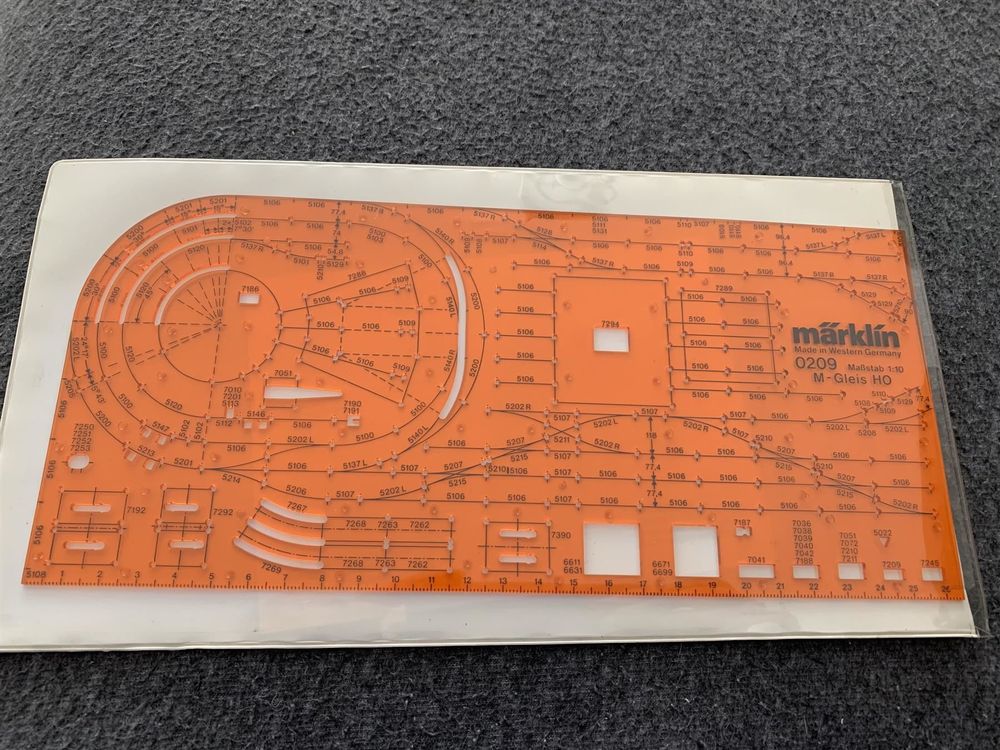 Marklin M 0209 chablon pour rails (Neu und originalverpackt) in ...