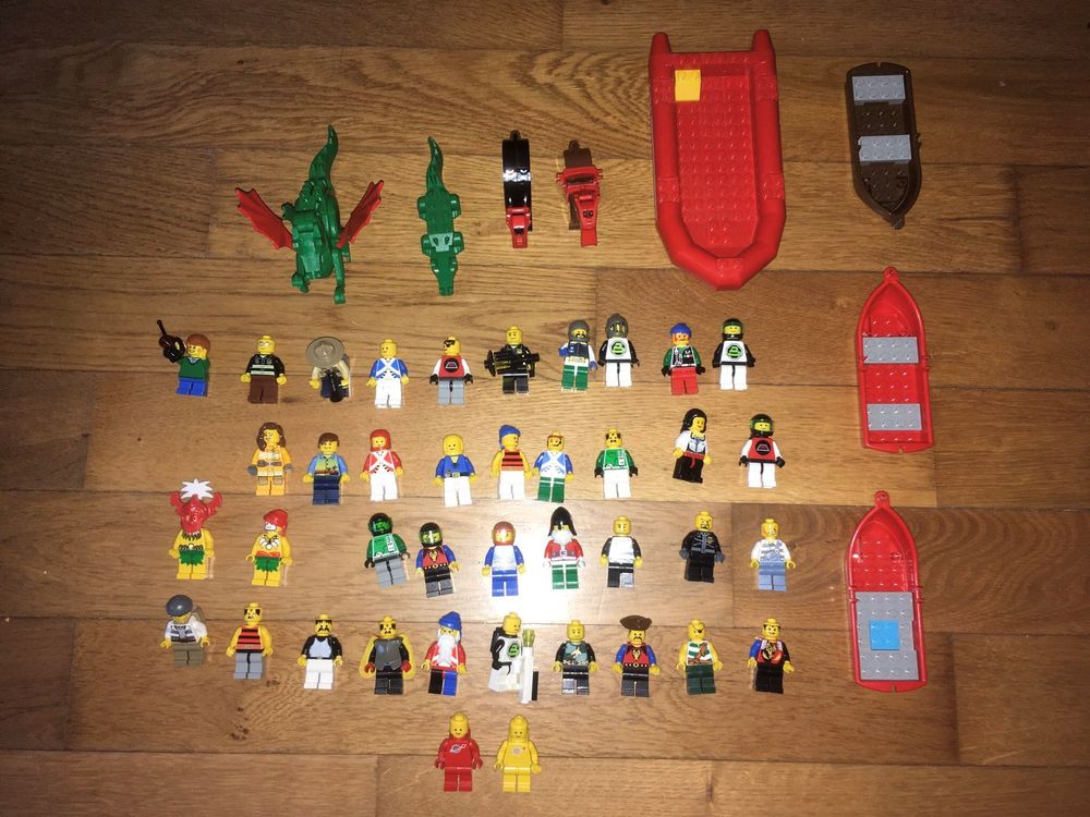 48 Lego minifiguren, Tiere und Schiffe | Kaufen auf Ricardo