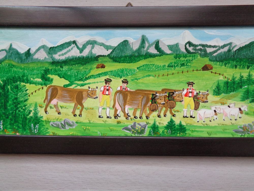 APPENZELLER BILD ALPAUFZUG BAUERNMALEREI NAIVE MALEREI (Gebraucht) in Henggart für CHF 45 – mit ...
