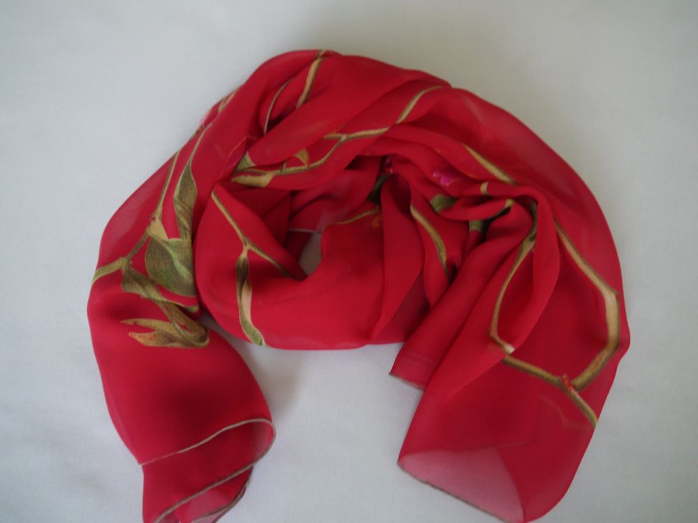 🌺 🌺 Fabric Frontline Zürich 🌺 🌺 - 100% Seidenfoulard (D'occasion) à ...