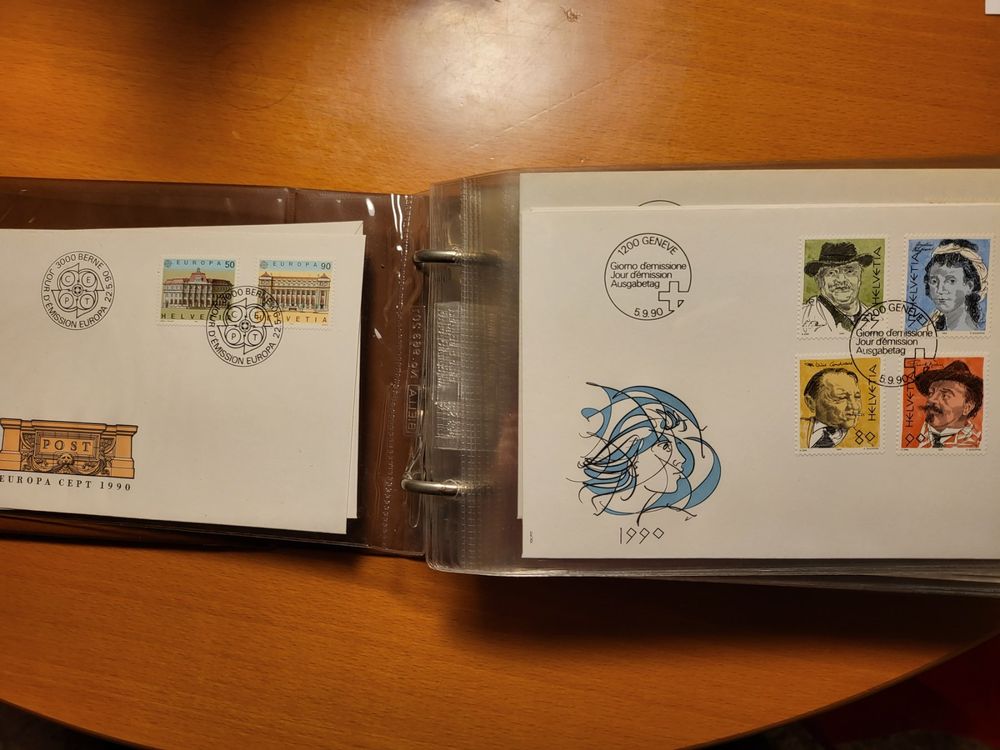 Schönes Album mit 91 FDC/Sonderbriefe Schweiz (Gebraucht) in Murgenthal für CHF 5 – mit ...
