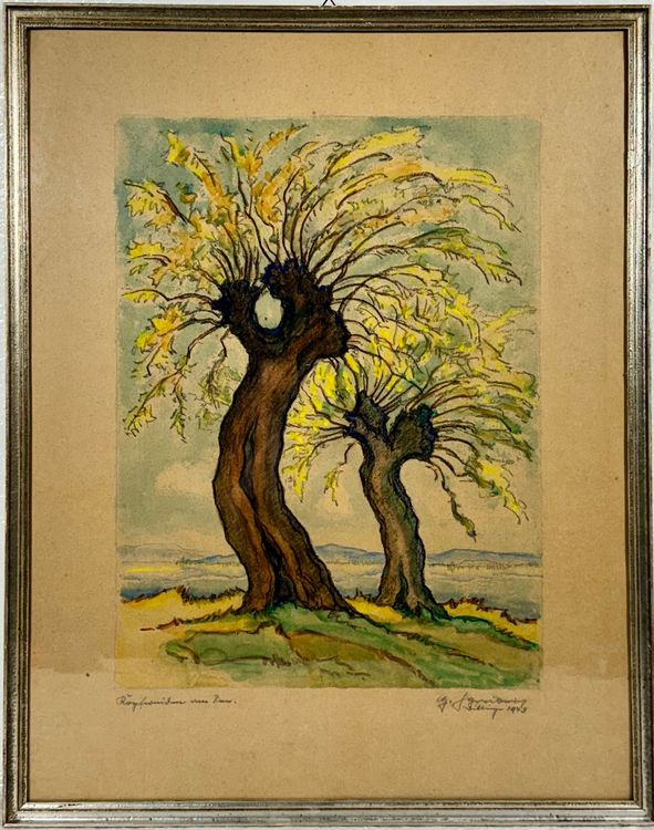 Interessante Aquarell unleserlich Signiert (Gebraucht) in Root für CHF 15 – mit Lieferung auf ...