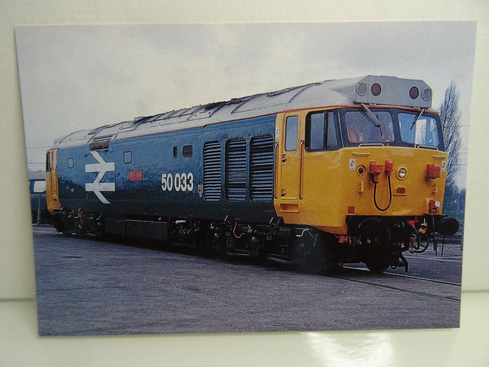 Postcard British Rail Co-Co Diesel Electric Lokomotive 50033 (Gebraucht ...