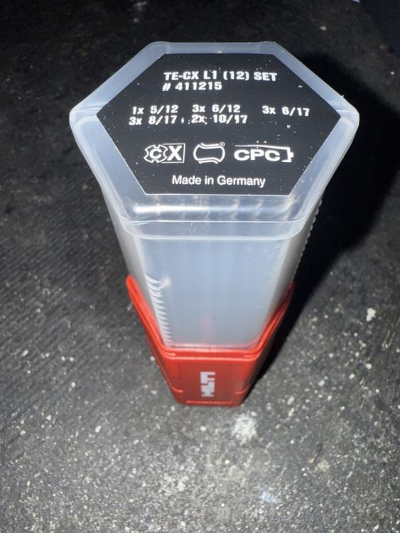 Hilti Bohrer TE-CX L1 (12) SET 5 - 10mm | neu & OVP (Neu und ...
