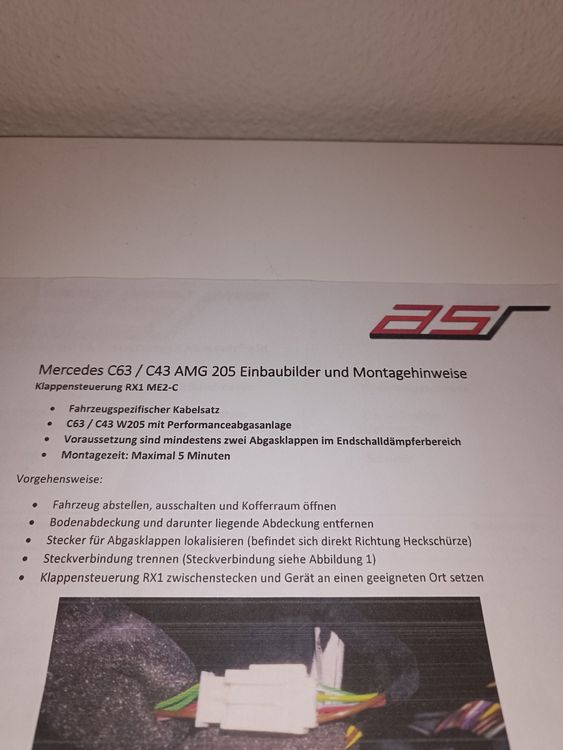 Mercedes C63 C43 205 s205 Klappensteuerung ASR (Gebraucht) in für CHF ...