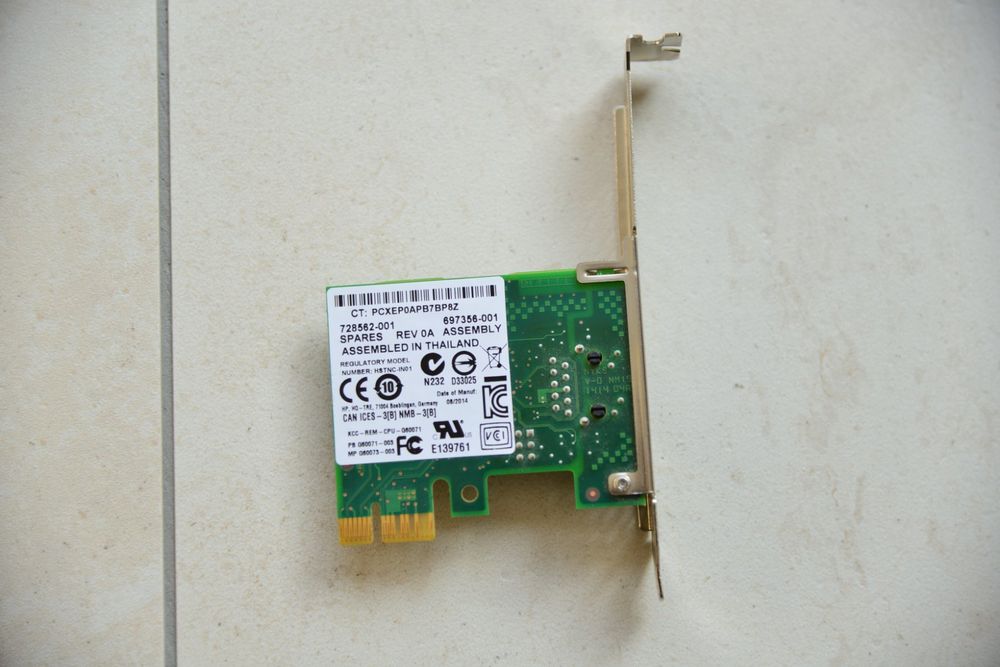 HP Intel Ethernet I210 – T1 GbE NIC PN. 728562-001 (Gebraucht) in ...