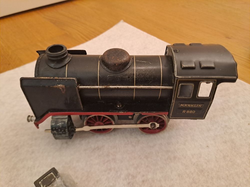 Märklin R880 Zugset OVP vintage Lokomotive Uhrwerk Log Zug (Gebraucht ...