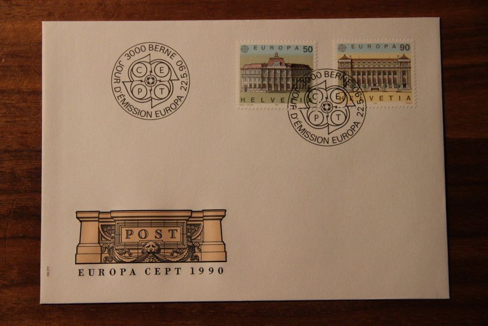 Schweiz 1990 - FDC - Europamarken (Neu (gemäss Beschreibung)) in Jona für CHF 0.5 – mit ...