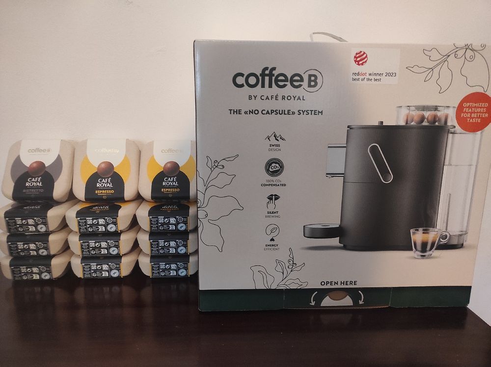 NEU Coffee B Kapselmaschine + 12 Packungen Coffeeballs (Neu und ...
