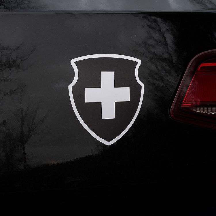 Schweizer Armee Wappen Magnetisch – Auto Sticker 10cm (Neu (gemäss ...
