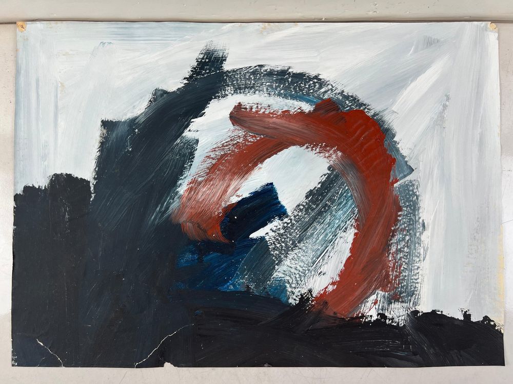 Abstrakte Mischtechnik /Gemälde aus Galerie Nachlass (Gebraucht) in Neuhausen am Rheinfall für ...