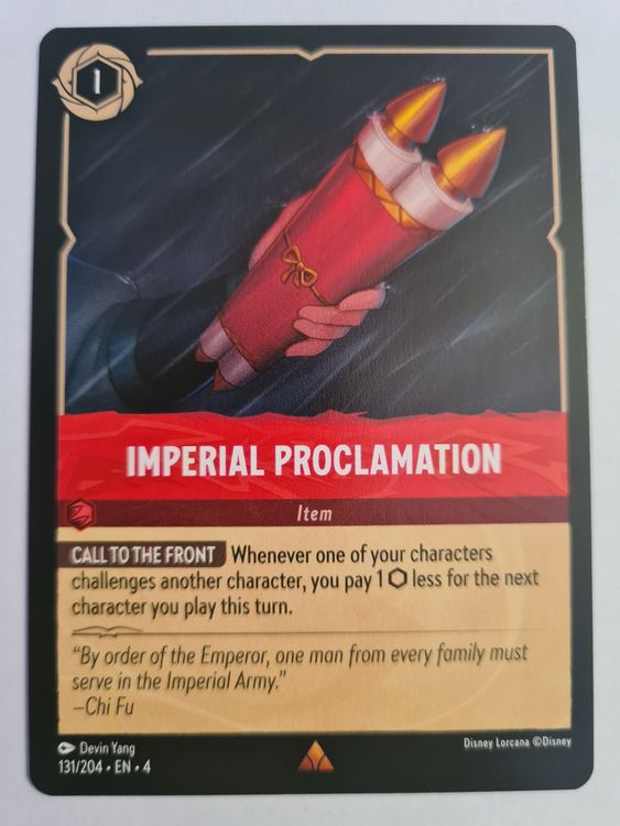 Imperial Proclamation, 131/204-EN-4 (Neu (gemäss Beschreibung)) in ...