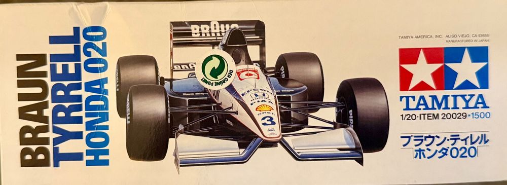 Tamiya Braun Tyrrell Honda 020, 1:20 Modellbausatz neu (Neu und ...