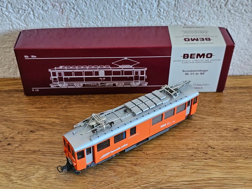 BEMO 1268 193 RhB Xe 4/4 9923 Bahndiensttriebwagen (Neu (gemäss ...
