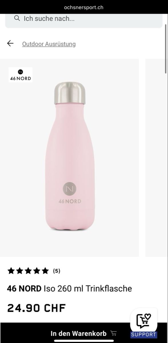 46 NORD Iso 260 ml Trinkflasche grün (Neu (gemäss Beschreibung)) in ...