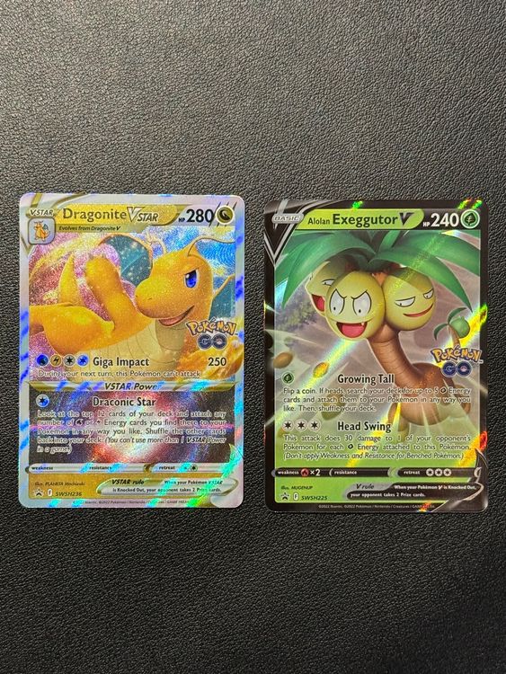 Dragonite VSTAR Exeggutor V Pokémon GO Promo 2er Set EN NM | Kaufen auf ...